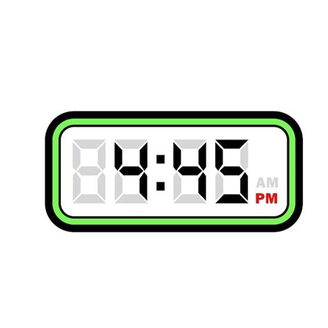 Digital Clocks Clipart