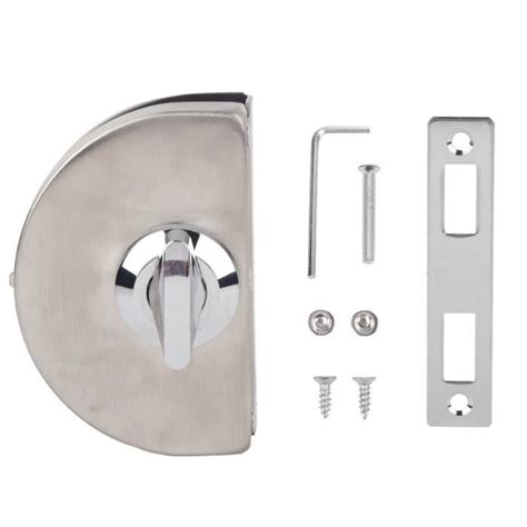 YOSOO Serrure De Porte En Verre Coulissante Serrure De Porte En Verre
