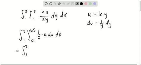 solved calculate the iterated integral ∫1 3 ∫1 5 lny x y d y d x