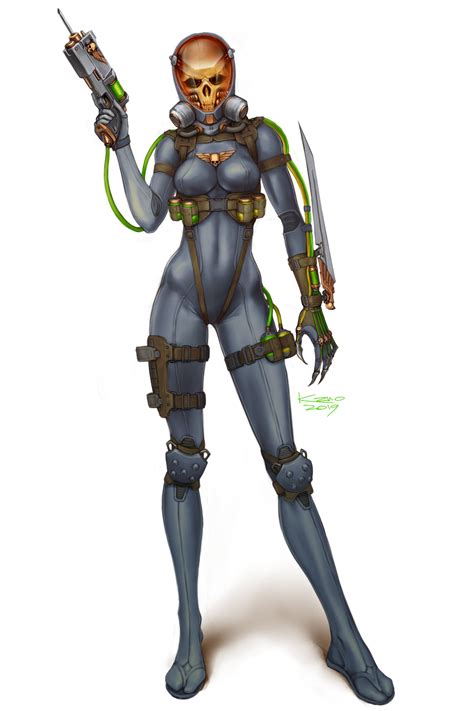 Artstation Temple Assassins Alexey Kropachev Warhammer 40k Warhammer 40k Artwork Warhammer