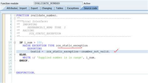 TECHSAP OO ABAP Exception Using Global Exception Class With Function