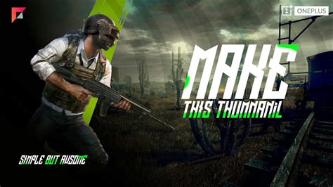 How To Make Pubg Gaming Thumbnail In Android Thumbnail Tutorial