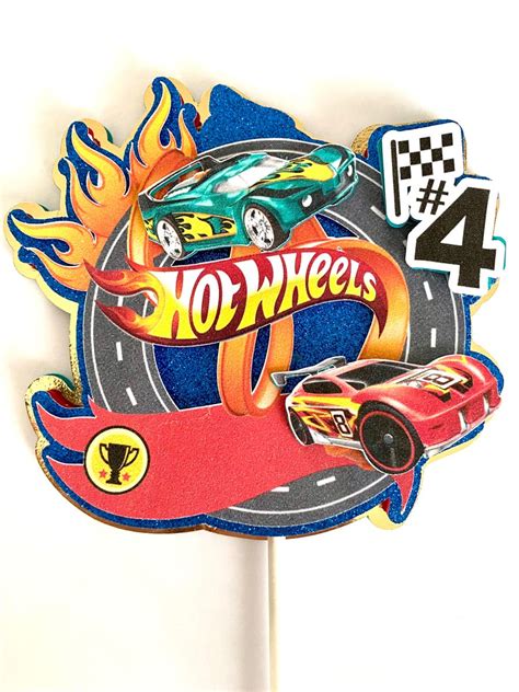 Hot Wheels Cupcakes Toppers Hot Wheels Cake Hot Wheels Party