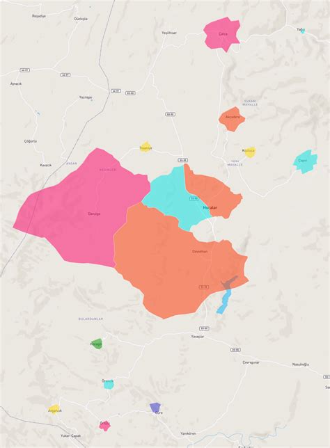 Afyonkarahisar Hocalar ın Mahalleleri AtlasBig