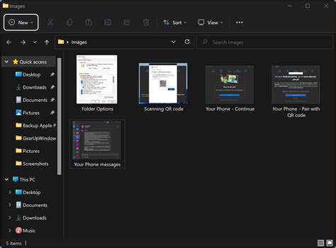 Thumbnails Windows