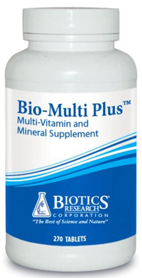 Biotics Research Bio Multi Plus 270 Tablets WGL07