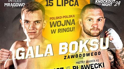 Boks Gala KnockOut Boxing Night 29 Mrągowo transmisja na żywo