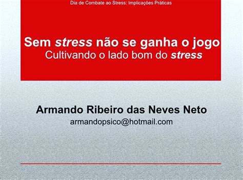 Gestão do Estresse Bem Estar e Qualidade de Vida Dia Estadual de