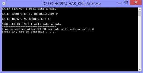 C Program To Replace A Character With A Given Character In A String Images