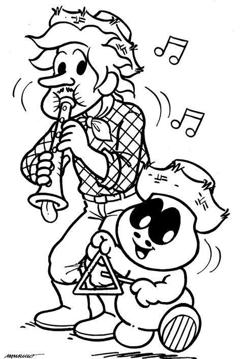 Desenhos Para Colorir Festa Junina Da Turma Da M Nica