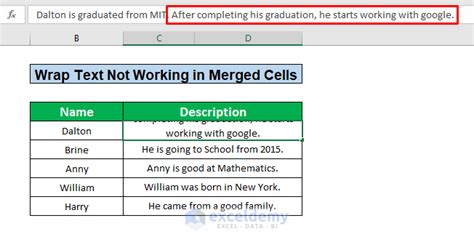 How To Fix Wrap Text Not Working In Excel 4 Possible Solutions