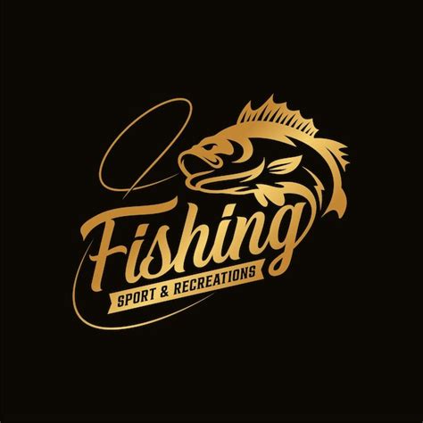 Ilustración de plantilla de diseño de logotipo de pesca Logotipo de