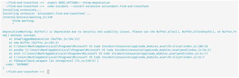 Vscode Extension Deprecation Warning Buffer How To Diagnose