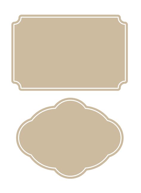 Editable Free Printable Label Templates