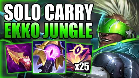 HOW TO PLAY EKKO JUNGLE CORRECTLY SOLO CARRY THE GAME Best Build