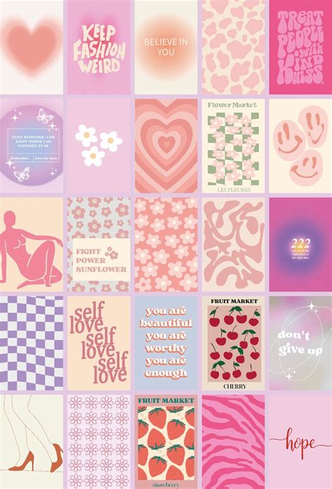 Stk Danish Pastell Aesthetic Wall Collage Kit Trendy Etsy Schweiz