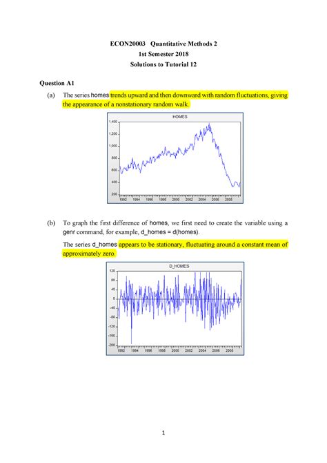 tutorial 12 solutions econ20003 quantitative methods 2 1st semester 2018 solutions to tutorial
