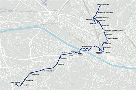 Tramvia Firenze Orari Fermate Mappa Linea Per Linea