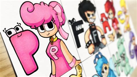 Drawing Alphabet Lore Real Life Humanized Alphabet Lore ABCFGHPQ