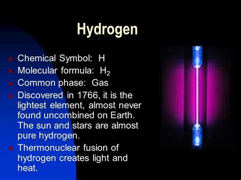 Pure Hydrogen Element