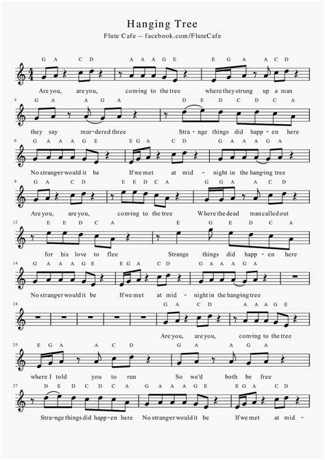 Free Printable Flute Sheet Music