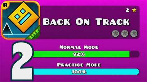 Geometry Dash Lite Level Back On Track Gameplay Walkthrough