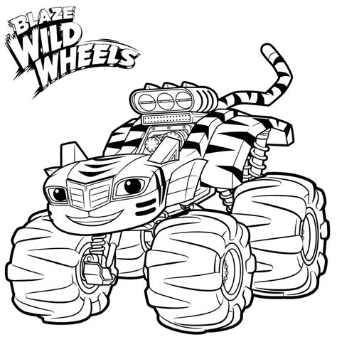 Coloriage Blaze Et Les Monster Machines Imprimer
