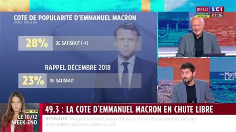 Réforme des retraites la cote de popularité d Emmanuel Macron en