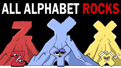 Alphabet Lore Rocks But It S Reverse Z A YouTube