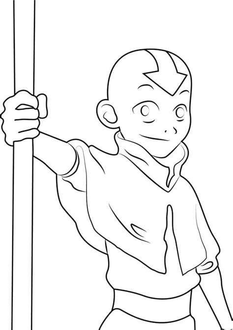 Dibujos De Avatar La Leyenda De Aang Para Colorear