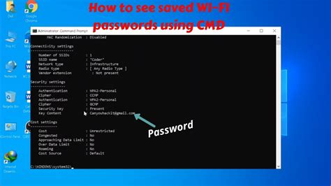 How To See Saved Wifi Passwords In Two Ways Using Cmd Youtube