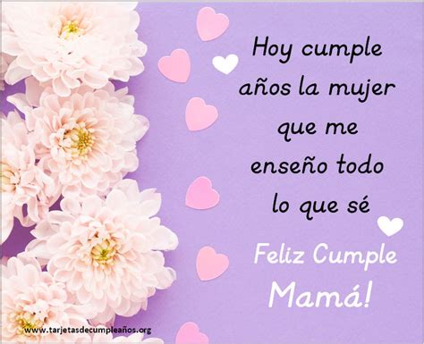 Tarjetas de Cumpleaños para Mamá Imágenes con frases