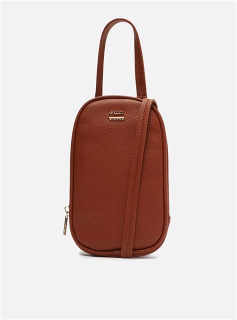 Mini Bolsa Porta Celular Marrom Arezzo