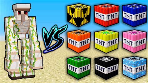 Iron Golem Mutant Vs ALL TNT Minecraft Mutants And Different Lucky