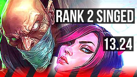 SINGED Vs FIORA TOP Rank 2 Singed 800 Games 5 2 6 KR