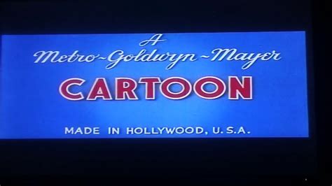 A Metro Goldwyn Mayer Cartoon Youtube