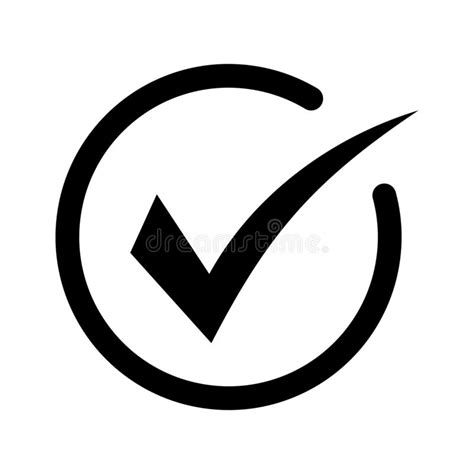 S Mbolo Del Vector Del Icono De La Se Al Marca De Cotejo Verde Aislada