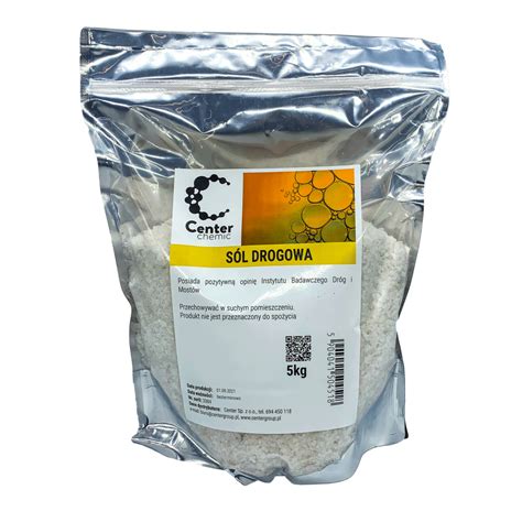 Sól drogowa Chlorek sodu kamienna 5kg Center Group