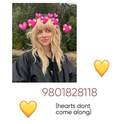 Billie Eillish Roblox Decal Bloxburg In 2022 Bloxburg Decals Crown