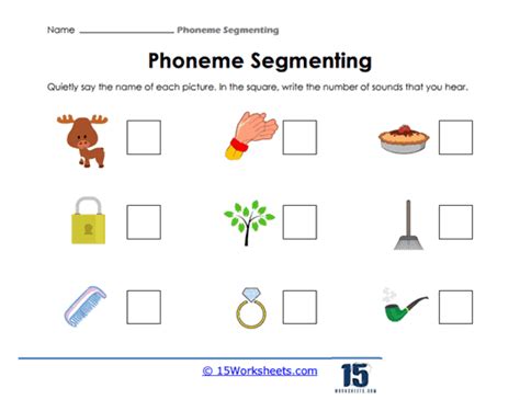 Phoneme Segmenting Worksheets Worksheets Library
