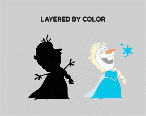Olaf SVG Elsa Dress Frozen Dxf Png Clipart Cut File Layered Etsy Canada