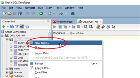 sql developer create table example how to sop