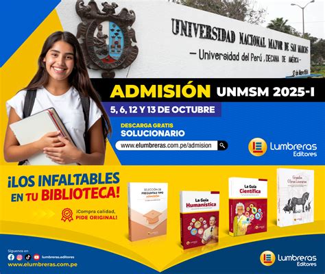 Todo lo que necesitas saber sobre el Examen de Admisión San Marcos 2025