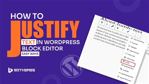 How To Justify Text In Wordpress Block Editor