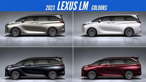 2023 Lexus LM MPV All Color Options Images AUTOBICS