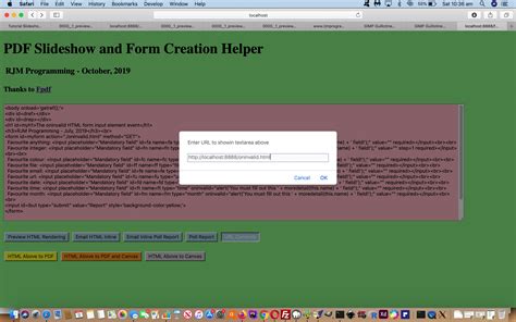 pdf slideshow and form creation data uri contents tutorial robert james metcalfe blog