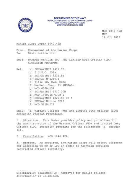 Usmc Tad Orders Template Fill Online Printable Fillable Blank The