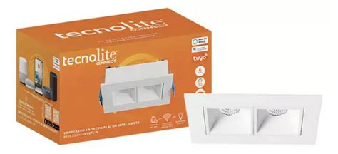 Lampara Empotrable Techo Led Inteligente W Tecnolite Color Blanco