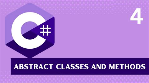abstract classes and methods c tutorial part 04 youtube
