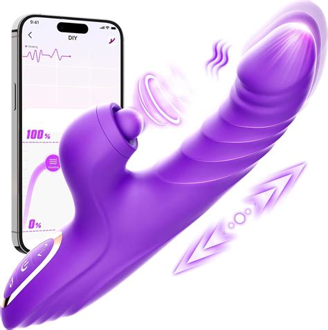 Sex Toys For Women Thrusting Dildo Sex Toy Rabbit Vibrator With 10 Vibration 7 Thrust Mode